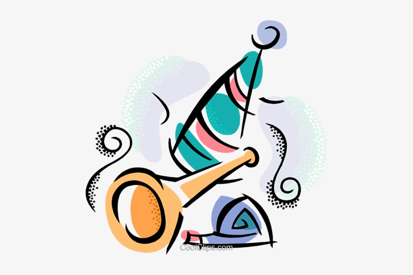 Party Hat And Noise Makers Royalty Free Vector Clip - Illustration ...