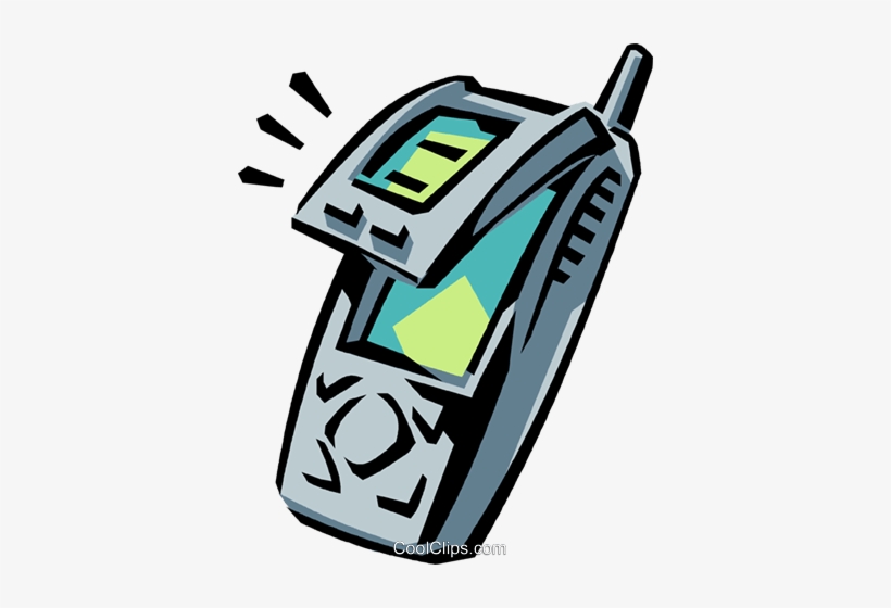 Cellular Telephone Royalty Free Vector Clip Art Illustration - Cell ...