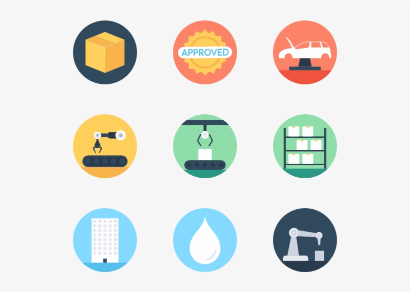 Manufacturing And Production - Factory Production Png - 600x564 PNG ...