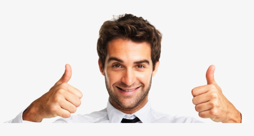 Is Your Business Ready - Thumb Up Man Png - 804x360 PNG Download - PNGkit