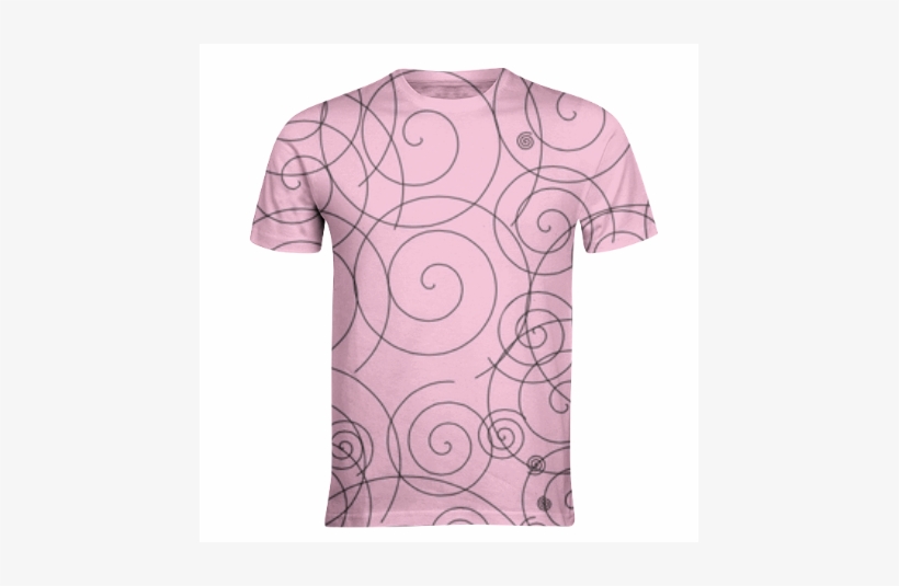 Pink Swirls Tee $28 - Active Shirt - 455x455 PNG Download - PNGkit