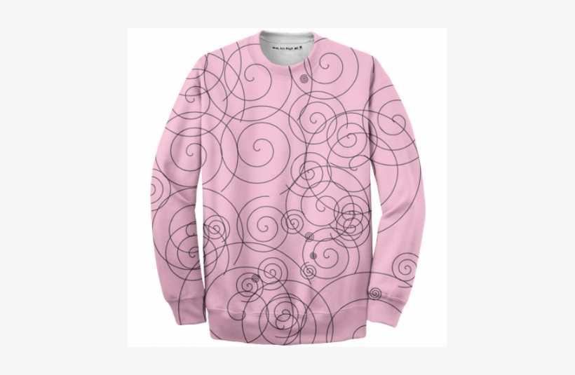 Pink Swirls Sweater $68 - Cardigan - 455x455 PNG Download - PNGkit