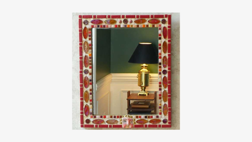 Red Mirror With Face - Picture Frame - 500x383 PNG Download - PNGkit