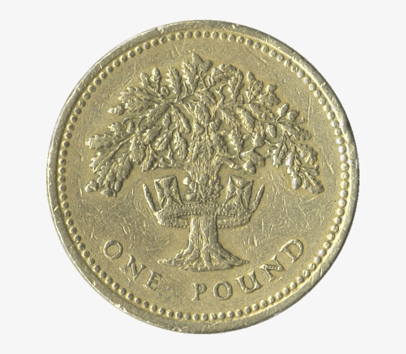 One Pound Coin Png - Pound Coin - 633x634 PNG Download - PNGkit