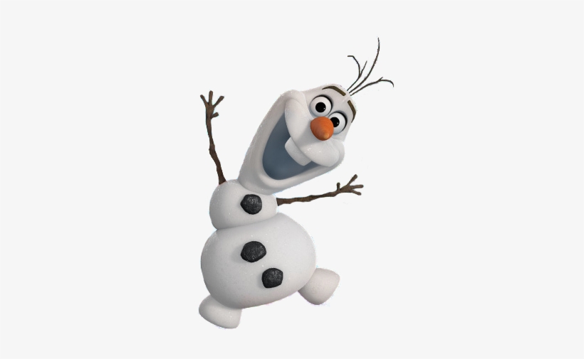 Snowman In Frozen Clipart Black