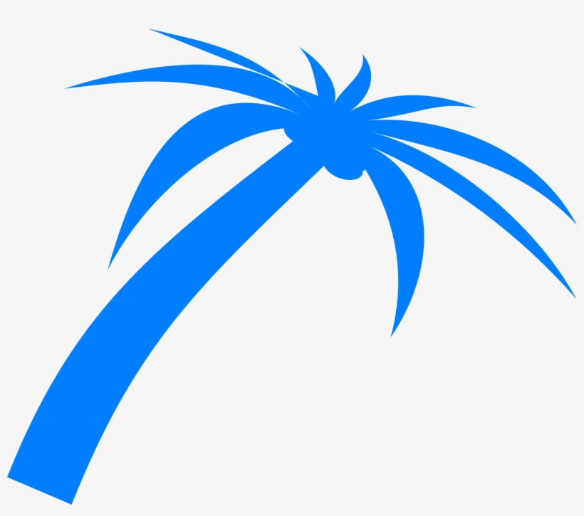 Blue Palm Tree Svg Clip Arts 600 X 502 Px - 600x502 PNG Download - PNGkit