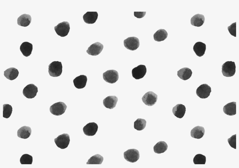 Watercolor Black Polka Dots - 926x607 PNG Download - PNGkit