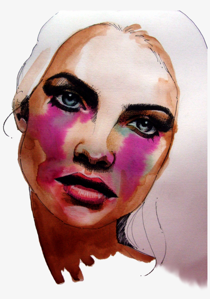 “chlorophyll” Watercolor, Ink & Charcoal On Recycled - Colored Pencil ...