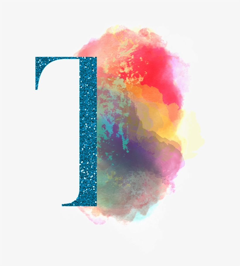 Watercolor Letter Transparent Decorative - Watercolor Painting ...
