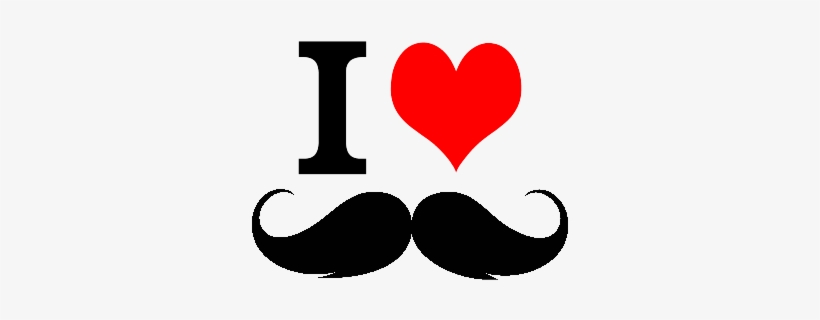 I, Logo, And Mustache Image - Love Mustache Png - 460x460 PNG Download ...