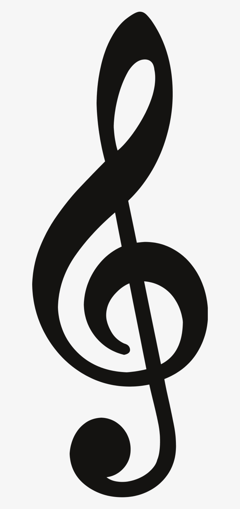 Treble Clef Music Symbol - Treble Clef - 600x1659 PNG Download - PNGkit