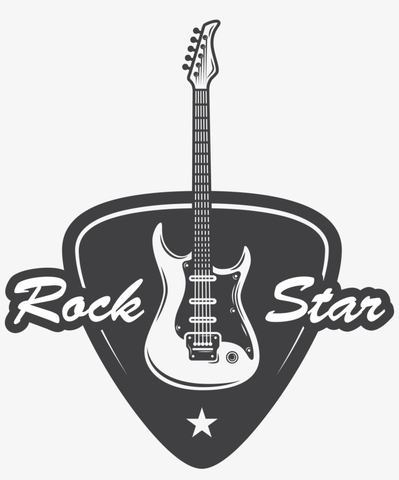 Rock Rockstar Star Guitar Png Vector Thumbsup Hand - Rock Guitar ...