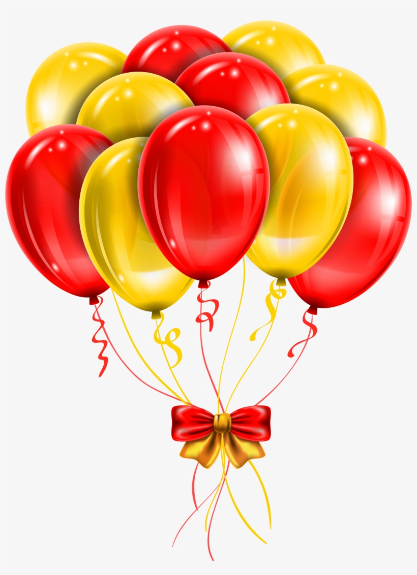 Ballons Png - Red And Yellow Balloons Png - 2896x3741 PNG Download - PNGkit