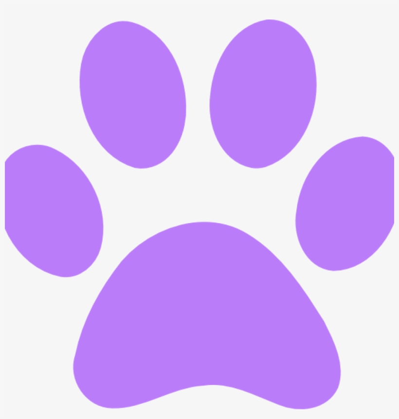 Light Purple Print Clip Art At Clker - Light Purple Paw Print - 600x578 ...