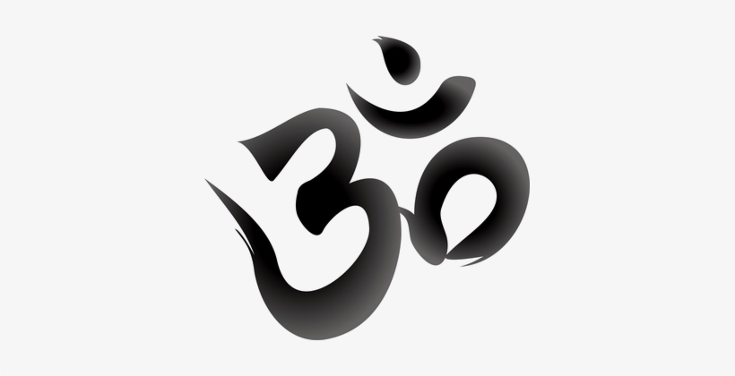 Calligraphy Aum Om Hindu Symbol Black Deva - Aum Png - 363x340 PNG ...