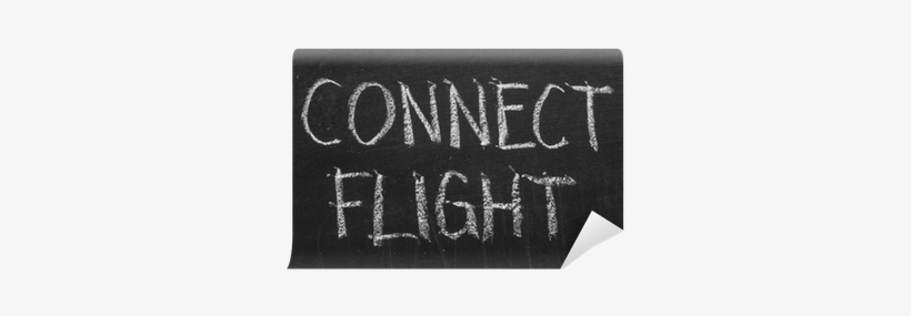 Download Transparent Connect Flight Word Written On Chalkboard Wall ...
