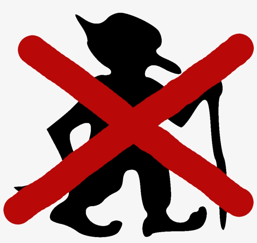 Troll Crossed Out - Person Crossed Out - 1000x1000 PNG Download - PNGkit