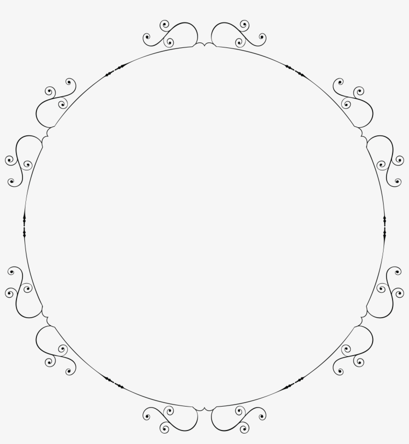 Free Clipart Of A Round Swirl Frame - Clip Art - 4000x4143 PNG Download ...
