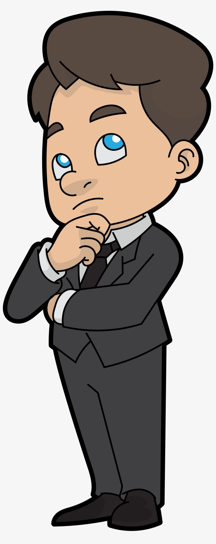 Open - Thinking Cartoon - 2000x3897 PNG Download - PNGkit