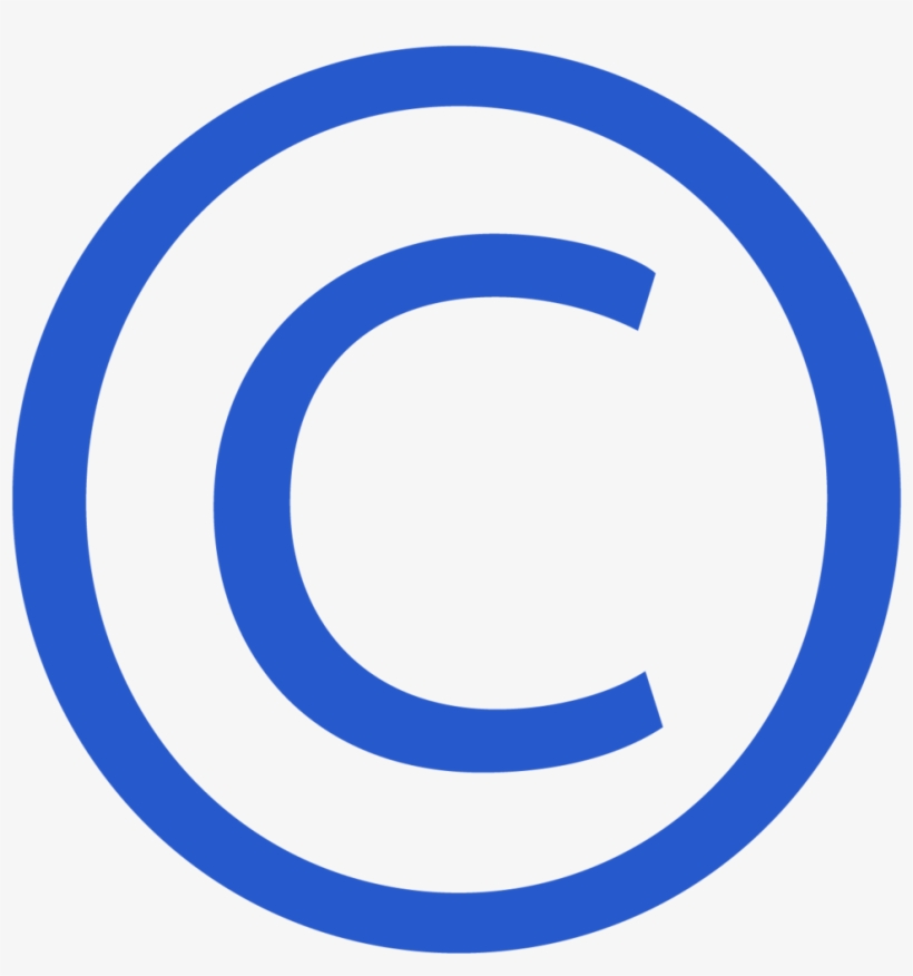 Blue Copyright Symbol - 1000x1062 PNG Download - PNGkit