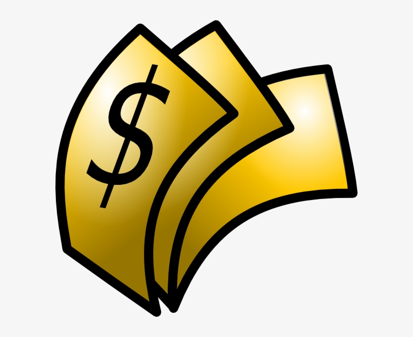 Gold Dollar Sign Clipart - Dollar Clipart - 600x589 PNG Download - PNGkit