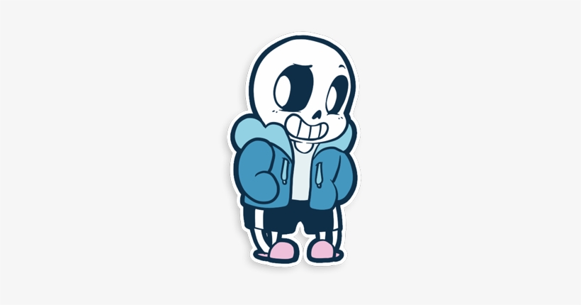 Download Transparent Sans Sticker Large - Undertale Chibi Sans - PNGkit