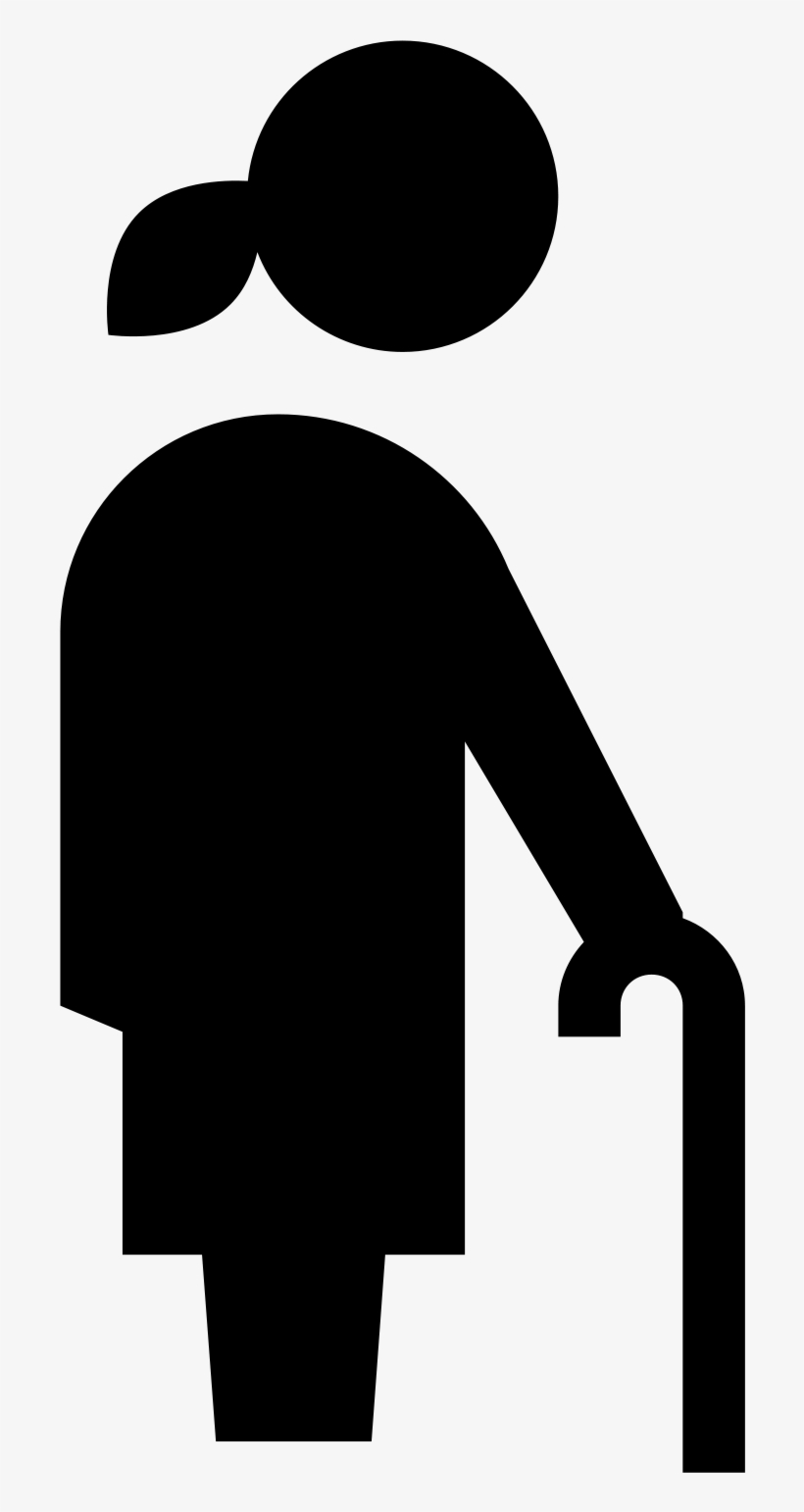 Pensioner Filled Icon - Women Aging Icon - 1600x1600 PNG Download - PNGkit