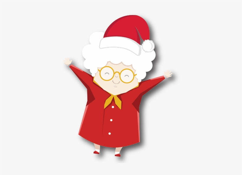 Grandma Claus - Santa Grandma - 467x548 PNG Download - PNGkit