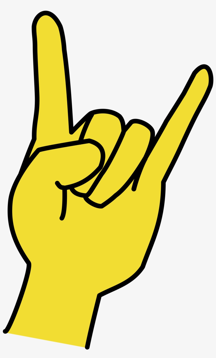 Big Image - Hand Sign Cliparts - 1504x2400 PNG Download - PNGkit