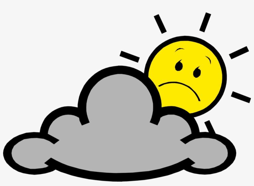 Vector Illustration Of Weather Forecast Sun And Clouds - Clip Art ...