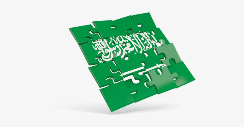 Square Puzzle Flag - Saudi Arabia Flag - 640x480 PNG Download - PNGkit