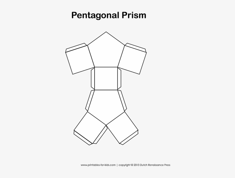 3d Pentagon Shape Template 198002 3d Pentagon On Paper 450x582 PNG 