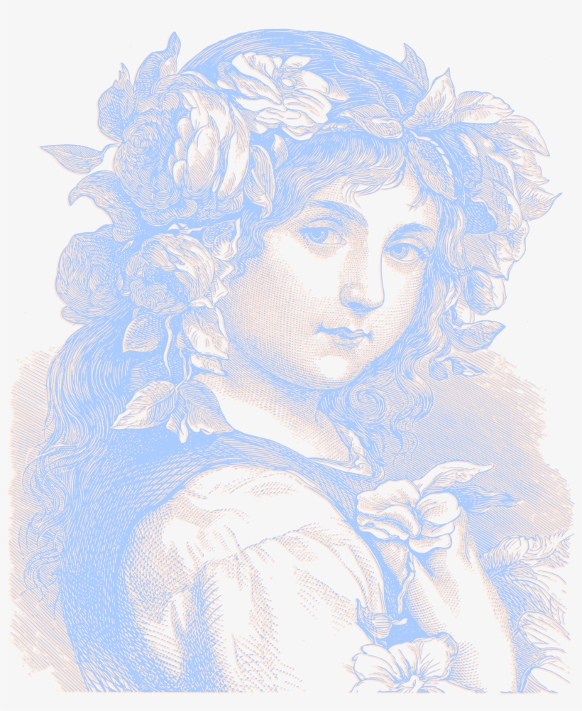 This Free Icons Png Design Of Vintage Flower Girl - 2055x2400 PNG ...