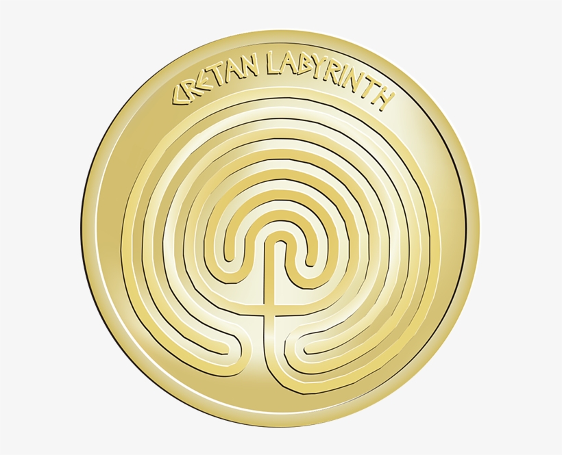 Crete Cretan Labyrinth - Circle - 600x587 PNG Download - PNGkit