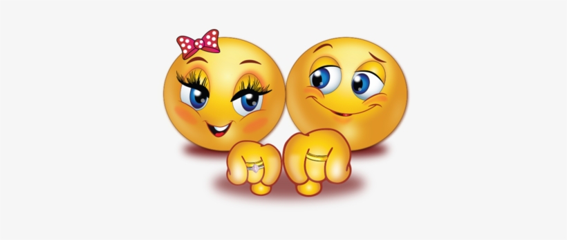 Engaged Couple - Couple Smiley Emoji - 384x384 PNG Download - PNGkit
