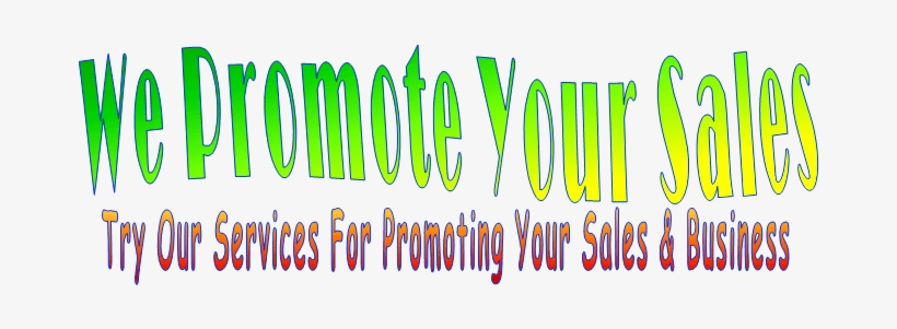 We Promote Your Sales - Sales - 690x230 PNG Download - PNGkit