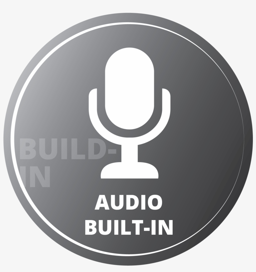 Audio Built-in - Portable Network Graphics - 1667x1667 PNG Download ...