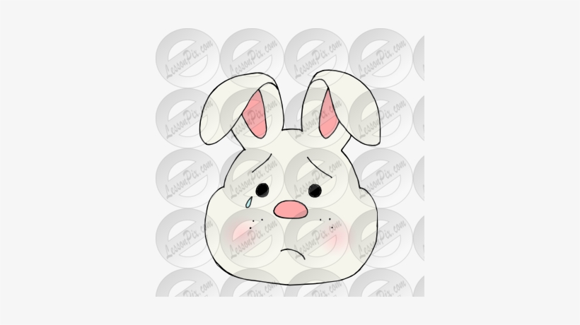 Sad Bunny Png - Clip Art - 380x380 PNG Download - PNGkit