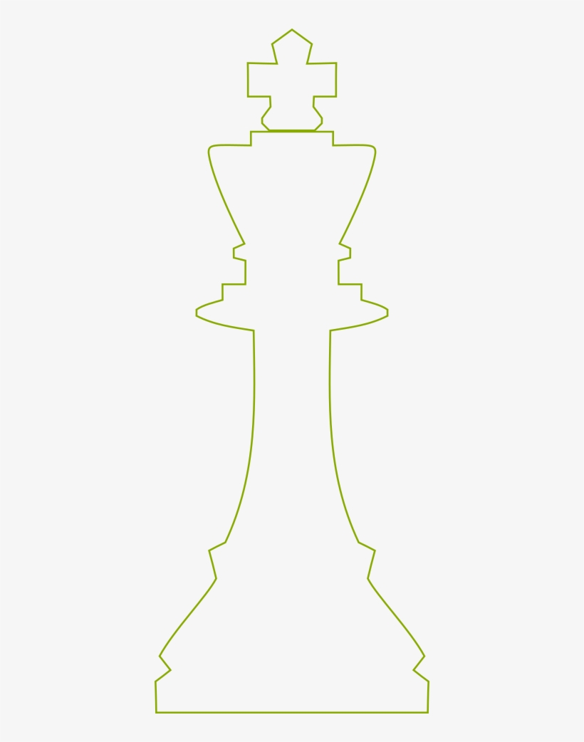 King Chess Piece Outline