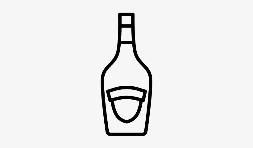 Baileys Bottle Vector - Baileys Bottle Outline - 400x399 PNG Download ...