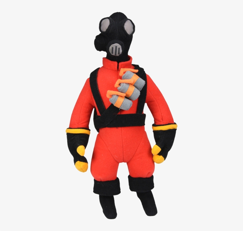 Team - Neca Team Fortress 2 Pyro 13" Plush - 378x700 PNG Download - PNGkit