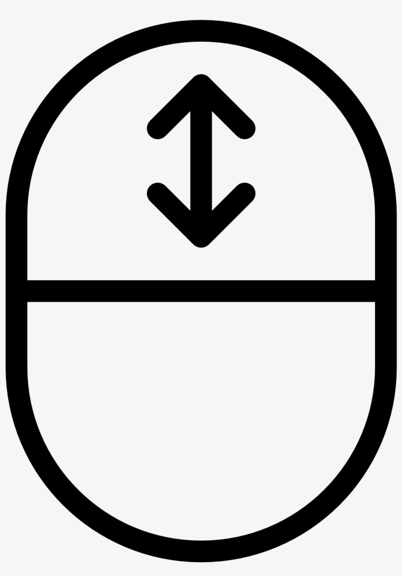 Scroll Down Button - Mouse Wheel Icon Png - 1600x1600 PNG Download - PNGkit