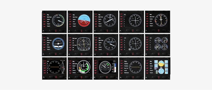 Flight Instrument Panel Professional Simulation Lcd - Logitech G Saitek ...