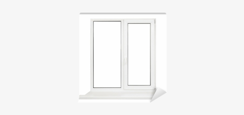 Plastic Window Frame Isolated On White Background Wall - Window ...