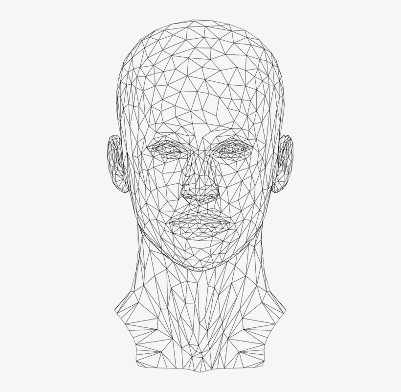 Download Transparent 3d Wireframe Face Transparent - PNGkit