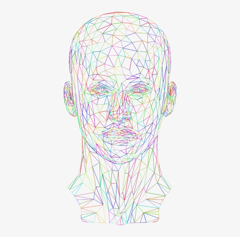 Medium Image - Wireframe Head Png - 388x730 PNG Download - PNGkit