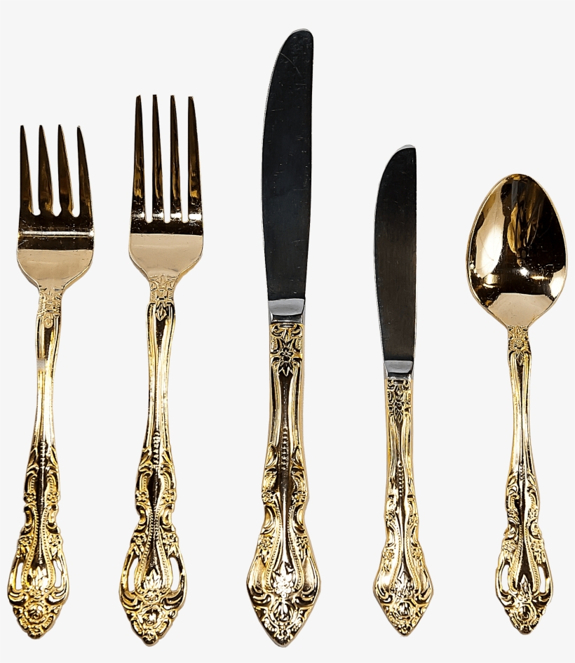 Abbey Gold Flatware - Knife - 4256x2832 PNG Download - PNGkit