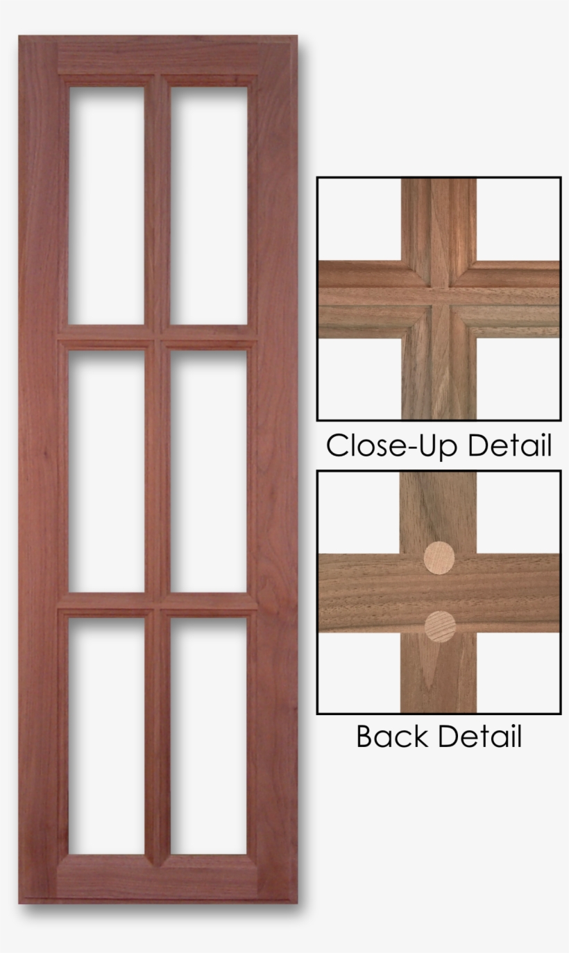 700 Black Walnut Mullion Grid Close-up Details Front - Mullion ...