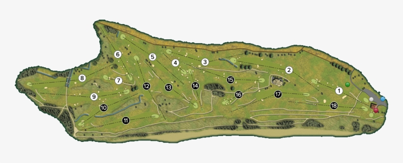 Hunstanton Golf Course Map - 760x252 PNG Download - PNGkit