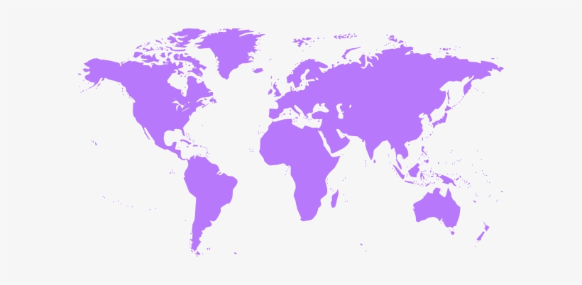 World Map Purple * Png - 600x322 PNG Download - PNGkit